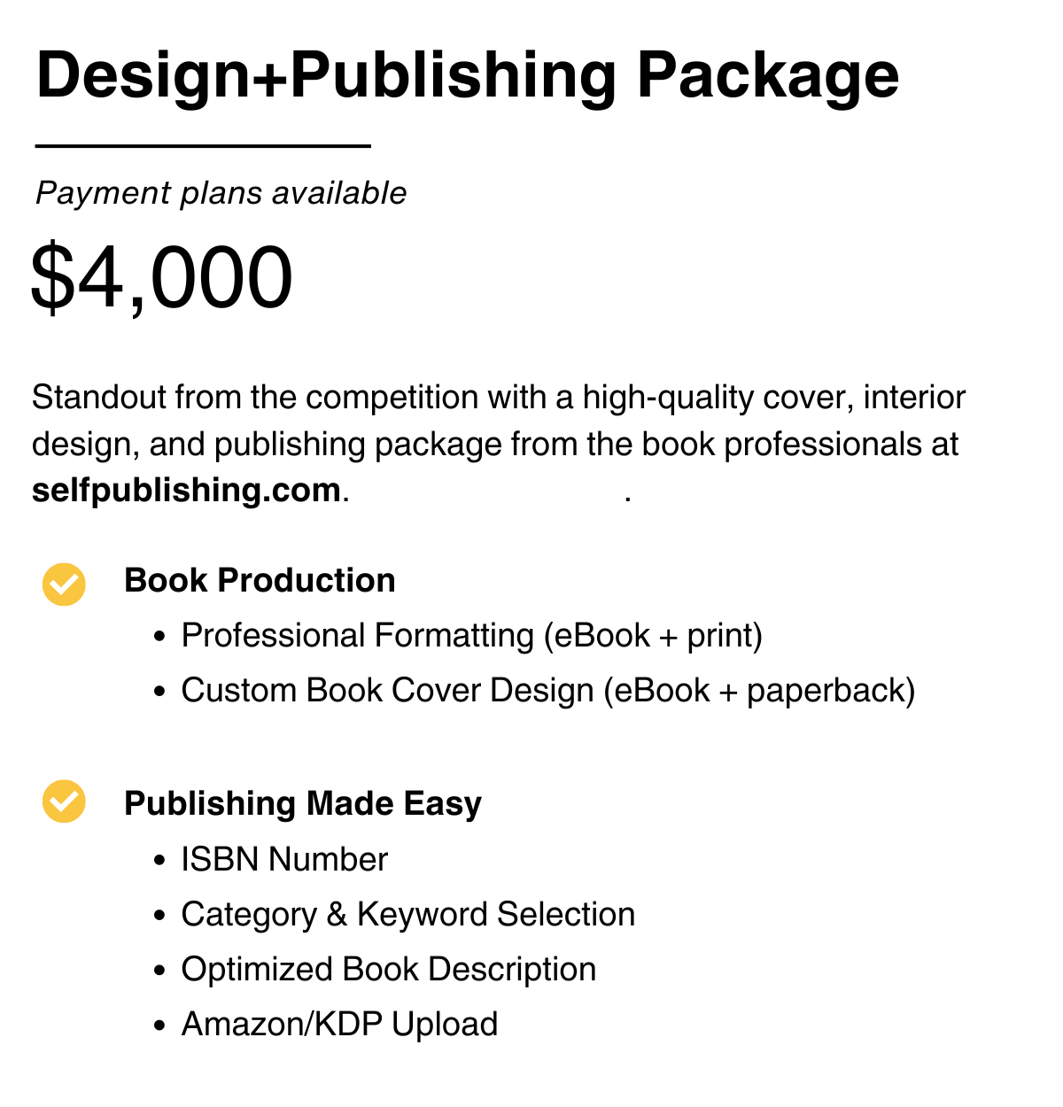 Welcome to the Design + Publishing Package